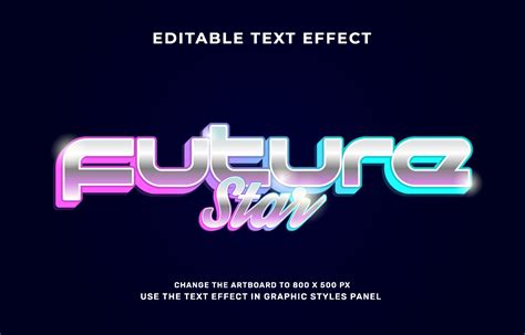 Future Text Effect 11794442 Vector Art At Vecteezy