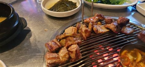 강동길동 돈근이 연탄구이 제주돼지고기 맛집 추천 네이버 블로그