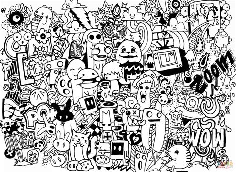 Collection Of Doodle Art Coloring Pages Free Printable
