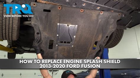 Engine Splash Guard Replace® Ford Fusion 2016 Center Engine Splash