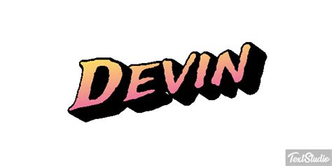 Devin Name Animated  Logo Designs