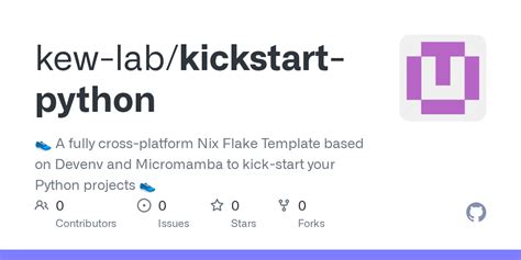 Github Kew Labkickstart Python 👟 A Fully Cross Platform Nix Flake Template Based On Devenv