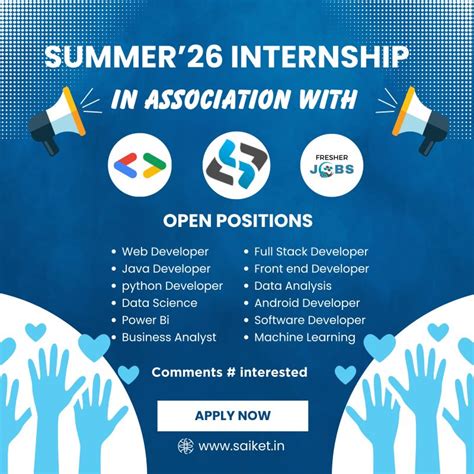 Hiring Internship Multiple Fresher Experience Remote Flexible