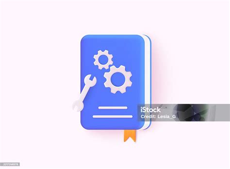 기술 정보 사용 설명서 가이드 지침 가이드북 규칙 지침 또는 사용 설명서 책 설정 지침 및 지원 개념 3d 웹 벡터 일러스트레이션 3차원 형태에 대한 스톡 벡터 아트 및