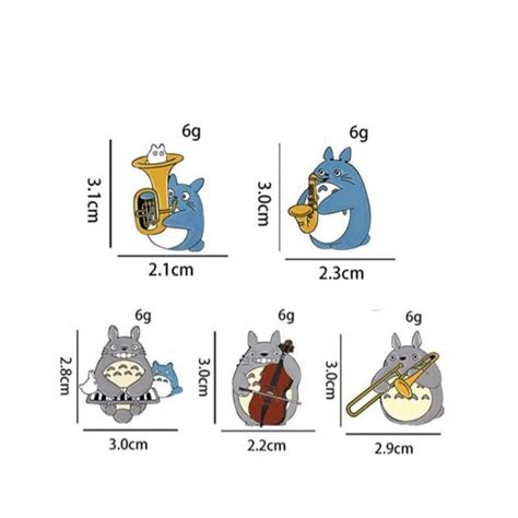 My Neighbor Totoro ‘tenor Horn Enamel Pin Distinct Pins