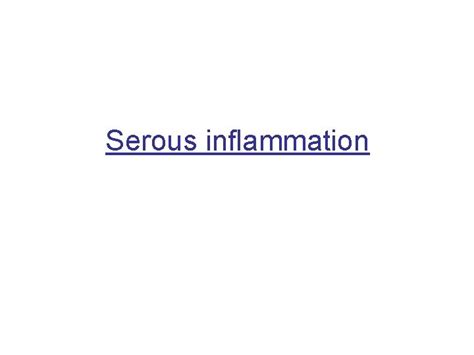 Inflammation Acute Inflammation The Cardinal Signs Of Inflammation