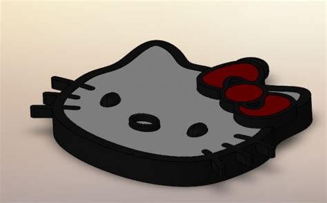 Hello Kitty 1 Solidworks Model Thousands Of Free Autocad Drawings