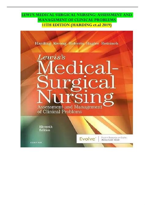 Lewiss Medical Surgical Nursing Assessment And Management Of Clinical
