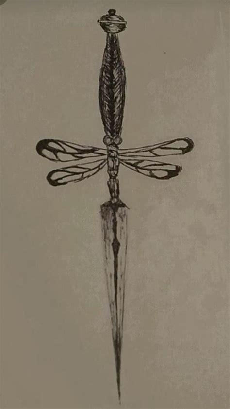 Fairy Grunge Tattoo Ideas Knife Doodle Small Dagger Drawing Dagger