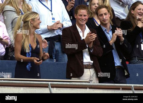 Chelsy Davy Prince Harry And Prince William At The Concert For Diana