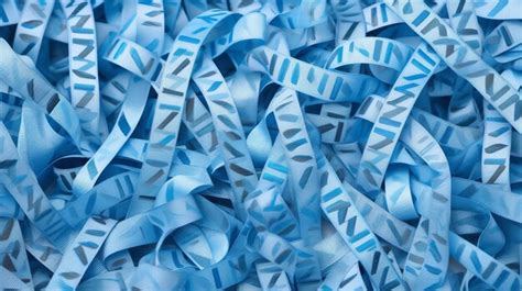 Premium Photo Pattern Of Blue Ribbons