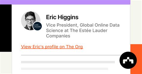 Eric Higgins Vice President Global Online Data Science At The Estée Lauder Companies The Org