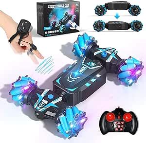 AYIQUTY Stunt Twist Car, RC Car Toys with Gesture Control, 2 Sided 360 ...