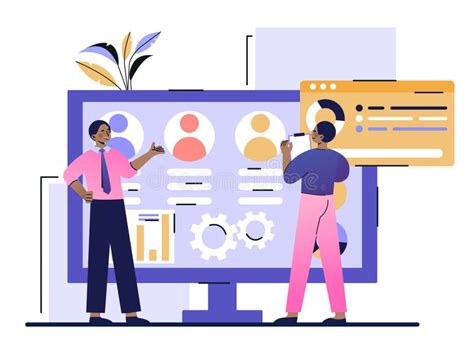 Enterprise Architecture Concept Vector Illustration Stock Vector