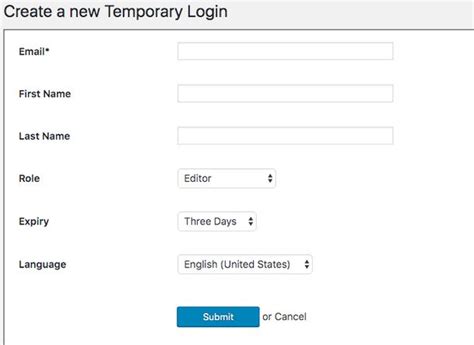Temporary Login Without Password Wordpress Plugin Wp Solver