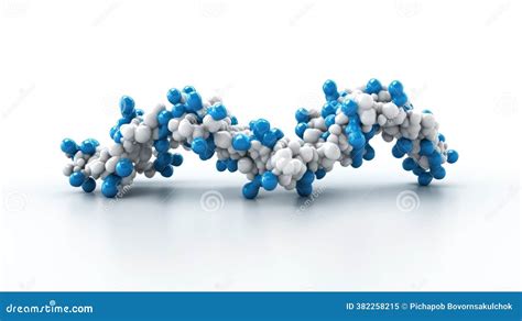 Scientific Representation Of A2 Beta Casein Protein Structure Model Royalty Free Stock