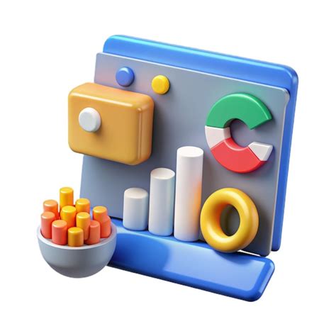 Premium Photo 3d Online Marketing Financial Report Chart Data Analysis And Web Development Concept