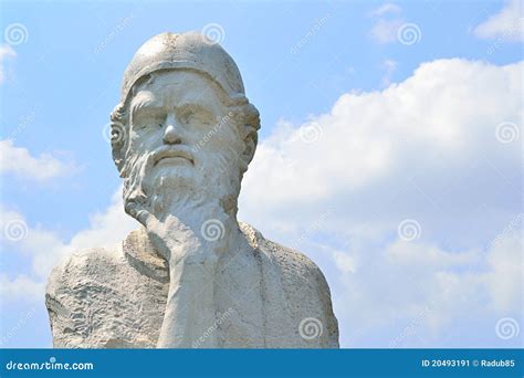 Thinker Stock Image Image Of Face Idea Hand Blue 20493191