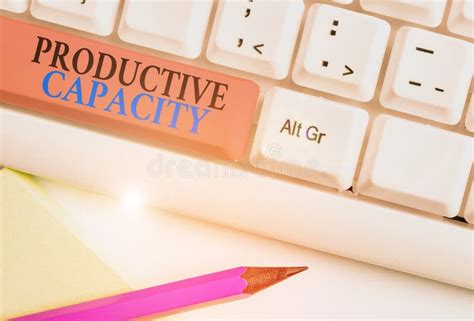 conceptual hand writing showing productive capacity business photo