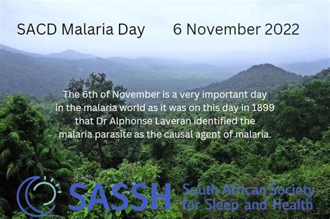 Sassh The Sa Society For Sleep And Health On Linkedin Malaria