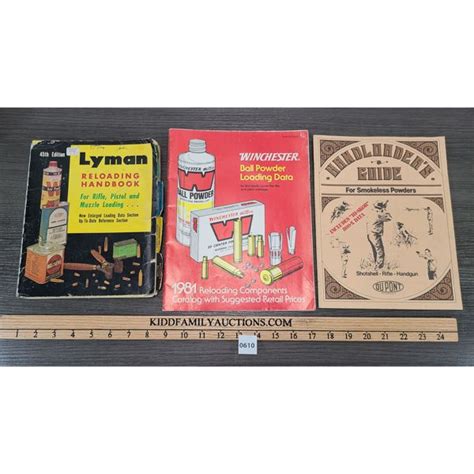 Lot Of 3 Lyman Reloading Handbook Handladers Guide Win Ball