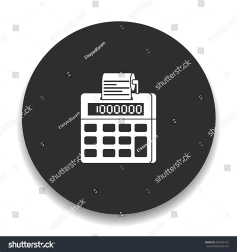 adding machine icon royalty free stock vector 693430123