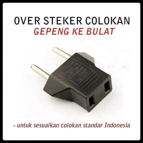 Jual Sambungan Kepala Adaptor Charger Colokan Listrik Steker Gepeng