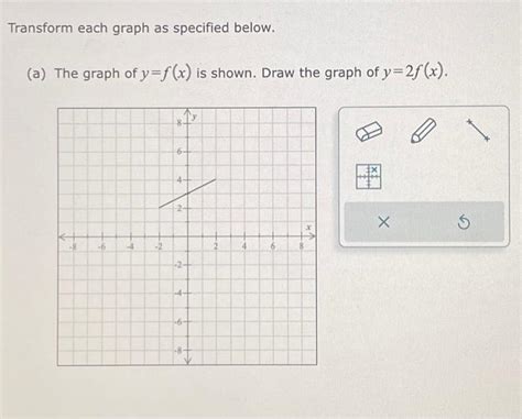 solved transform each graph as specified below a the