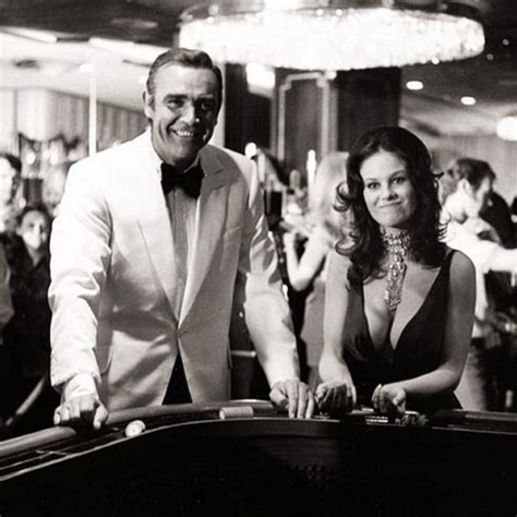 Sean Connery And Lana Wood On Set In Diamonds Are Forever James Bond