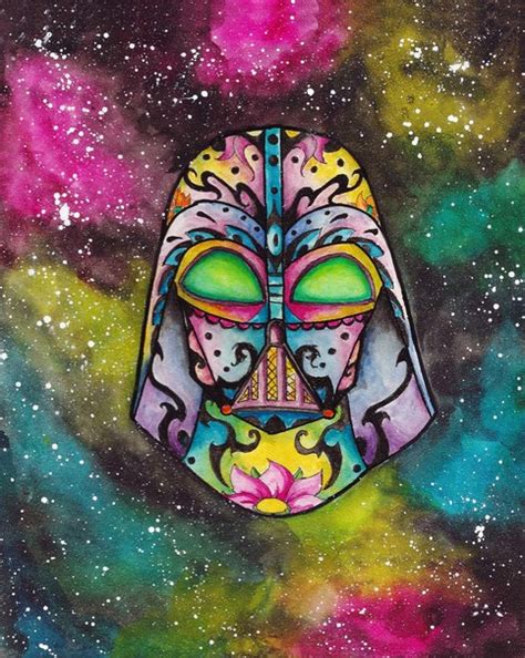Tanya Davis Art Print Of Sugar Skull Darth Vader Online Store
