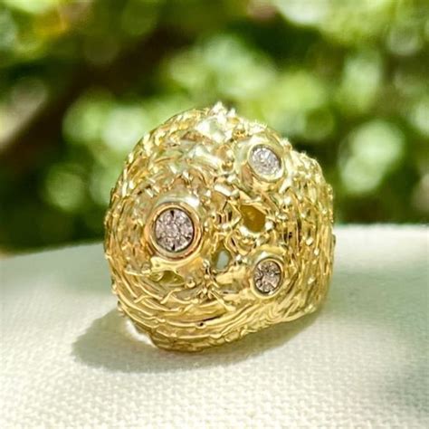Birds Nest Ring Etsy