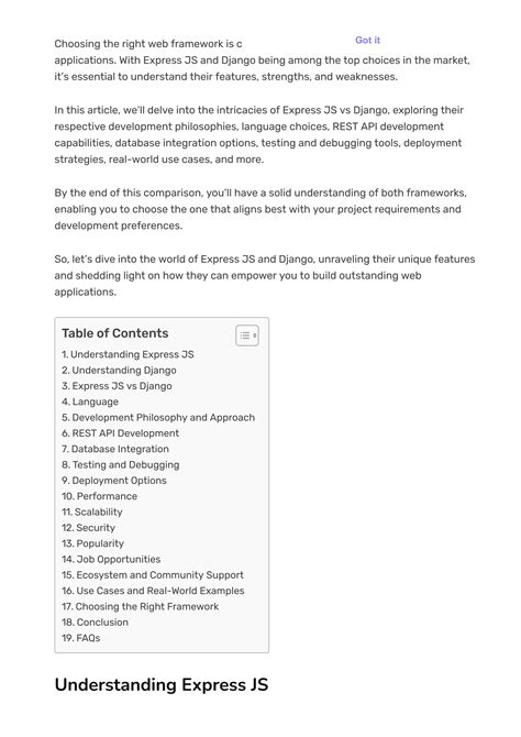 express js and django web frameworks analyzed pdf