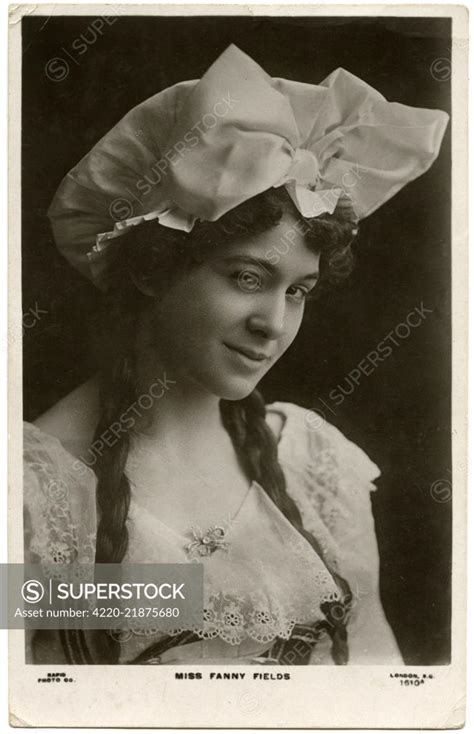Fanny Fields Actress Date Early 20th Century Superstock