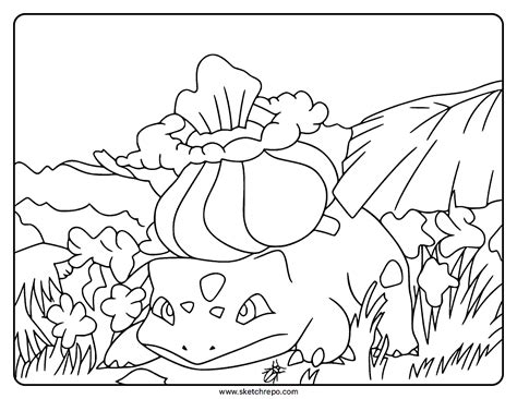 Pokemon Ivysaur Coloring Pages Venusaur Coloring Pages