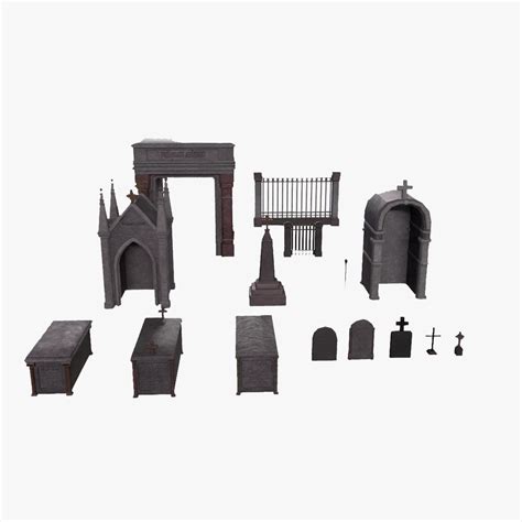 3d Tombs Colleccion Model Turbosquid 2370374
