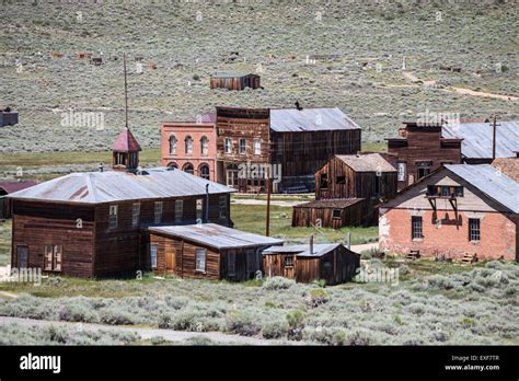 Bodie Ghost Town Buildings At Bodie State Historic Park In California