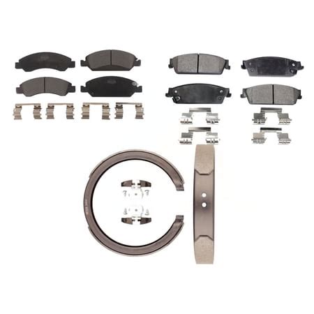 Transit Auto Front Rear Ceramic Brake Pads And Parking Shoes Kit For