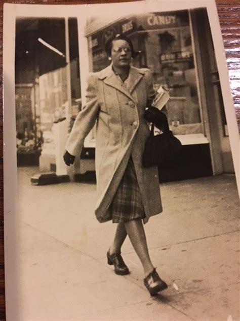 Historically Black — Photograph Of Miriam Daniel Mann Walking To Work