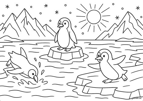 Dibujos De Pingüinos Para Colorear E Imprimir