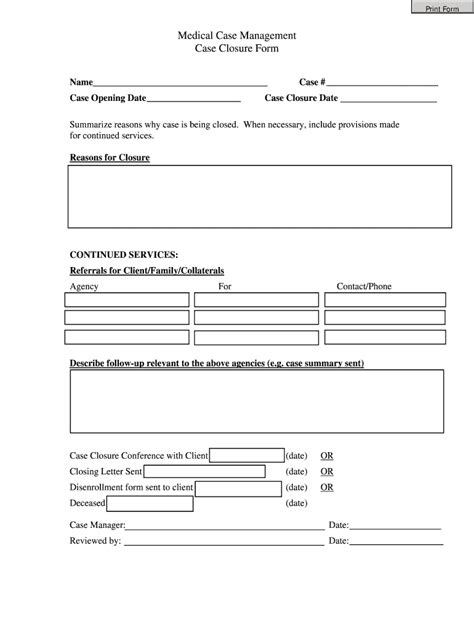 Ny Case Closure Form Fill Online Printable Fillable Blank Pdffiller