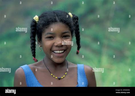 Young Women At The Village Of Fontainhas Near The Town Of Ponta Do Sol