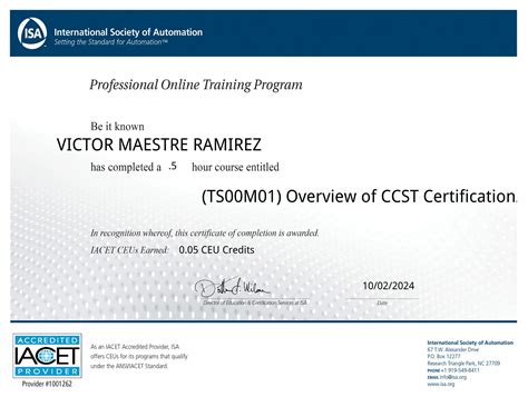 Overview Of The Certified Control Systems Technician Ccst Certification Pdf