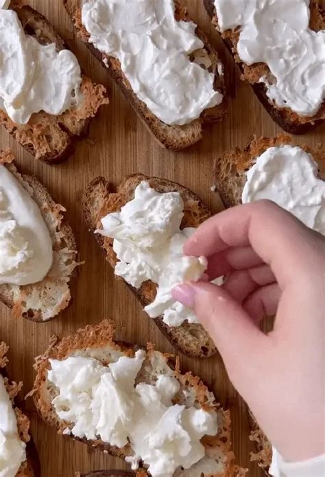 Parmesan Crusted Bread With A Summer Burrata Tomato Salad Home Cooks World