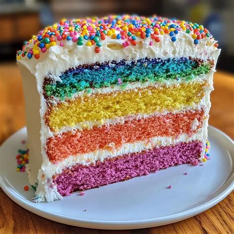 Silly Rainbow Layer Cake Bake A Colorful Masterpiece Today