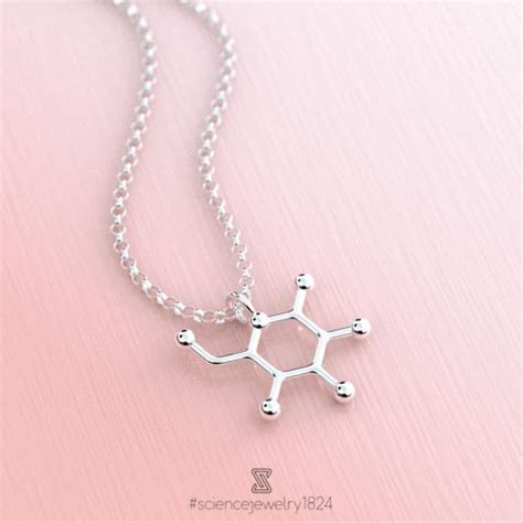 Glucose Necklace Sweet Science In Sterling Silver Science Jewelry