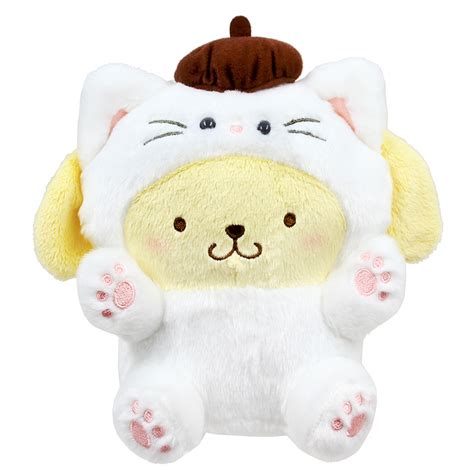 Buy Sanrio Pompompurin White Cat Dressup Nyankororin Small Plush At Artbox