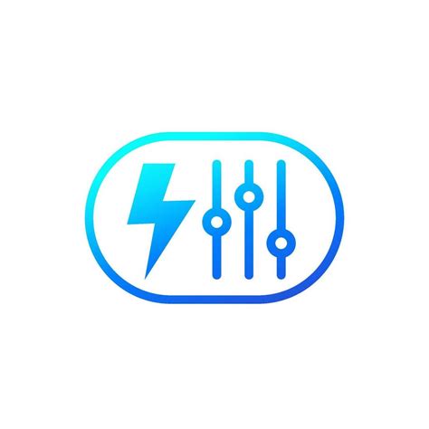 Electricity Control Panel Icon Vector 35341491 Vector Art At Vecteezy