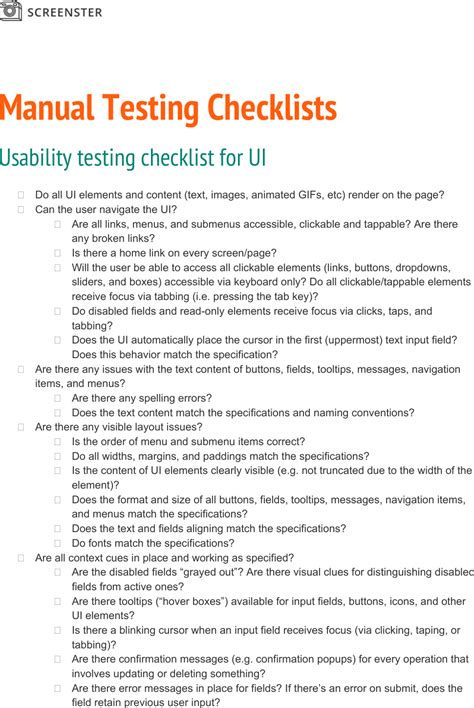 Manual Ing Checklist