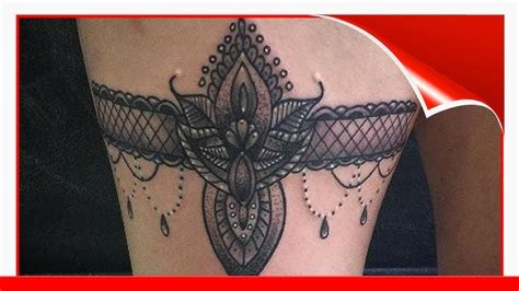 Garter Belt Leg Tattoos