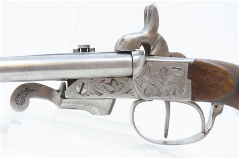 Gs Marked Side By Side Dobule Barrel Pinfire Pistol 12 7 21 Candrantique004 Ancestry Guns